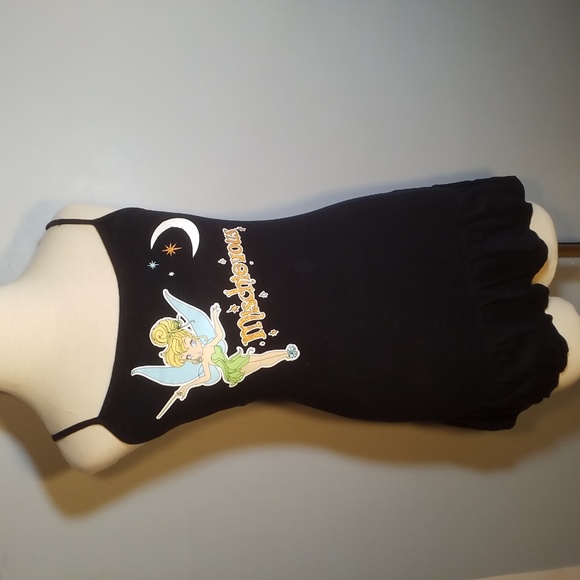 Disney | Intimates & Sleepwear | Disney Tinkerbell Nightgown S Black ...
